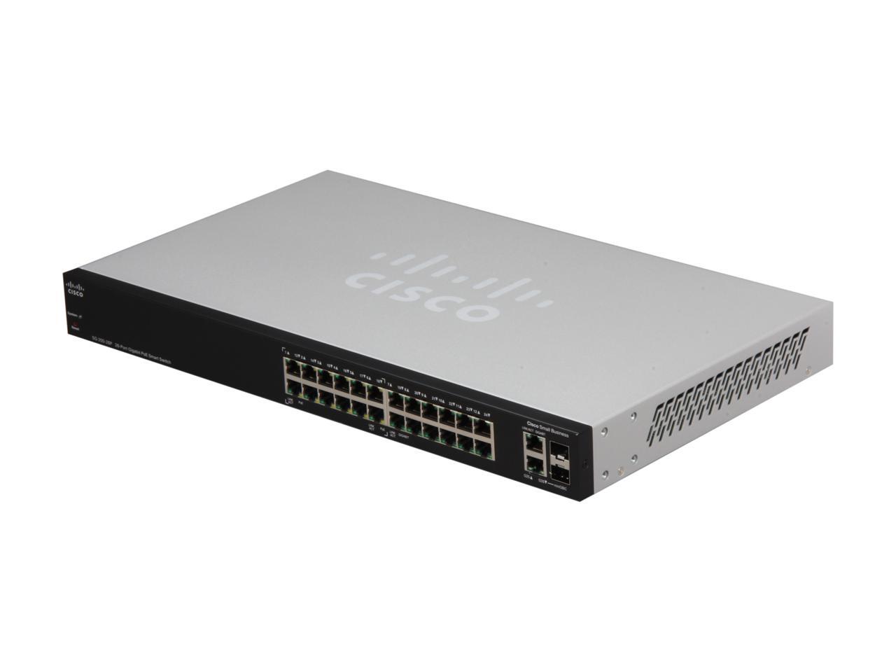 Cisco Small Business 200 Series SLM2024PT-NA PoE Gigabit Switch SG200 ...
