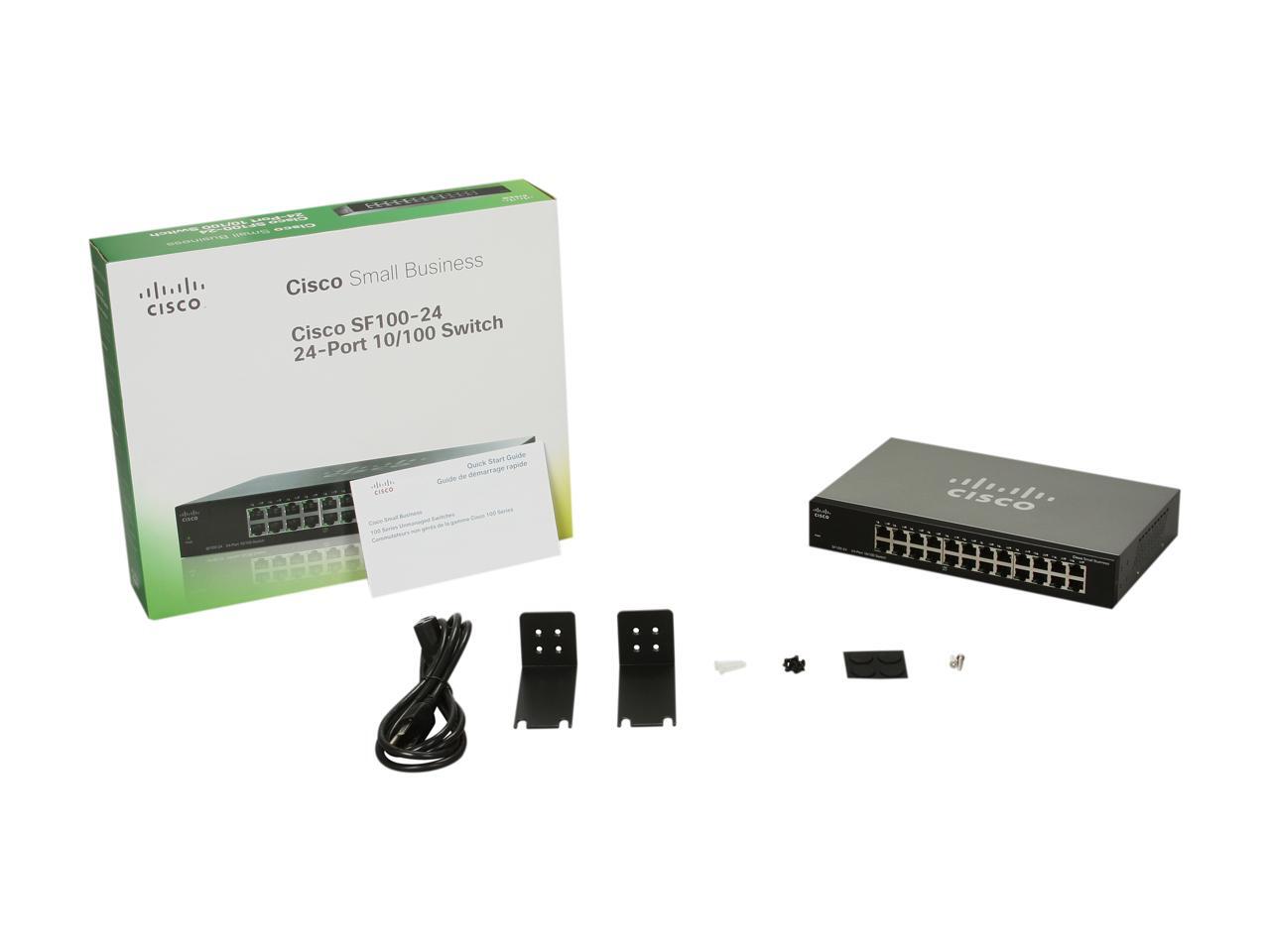 Cisco Small Business 100 Series SF100-24-NA 24-Port Ethernet Switch 10 ...