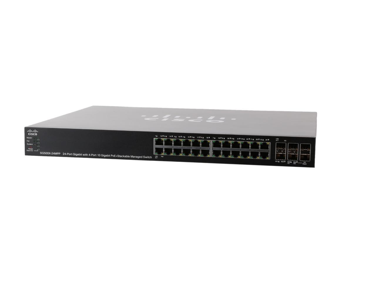 Cisco Small Business 500 Series SG500X-24MPP-K9-NA Switch - Newegg.com