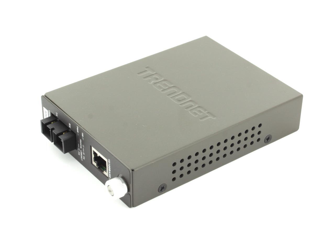 TRENDnet 100Base-TX to 100Base-FX Multi Mode SC Fiber Media Converter ...