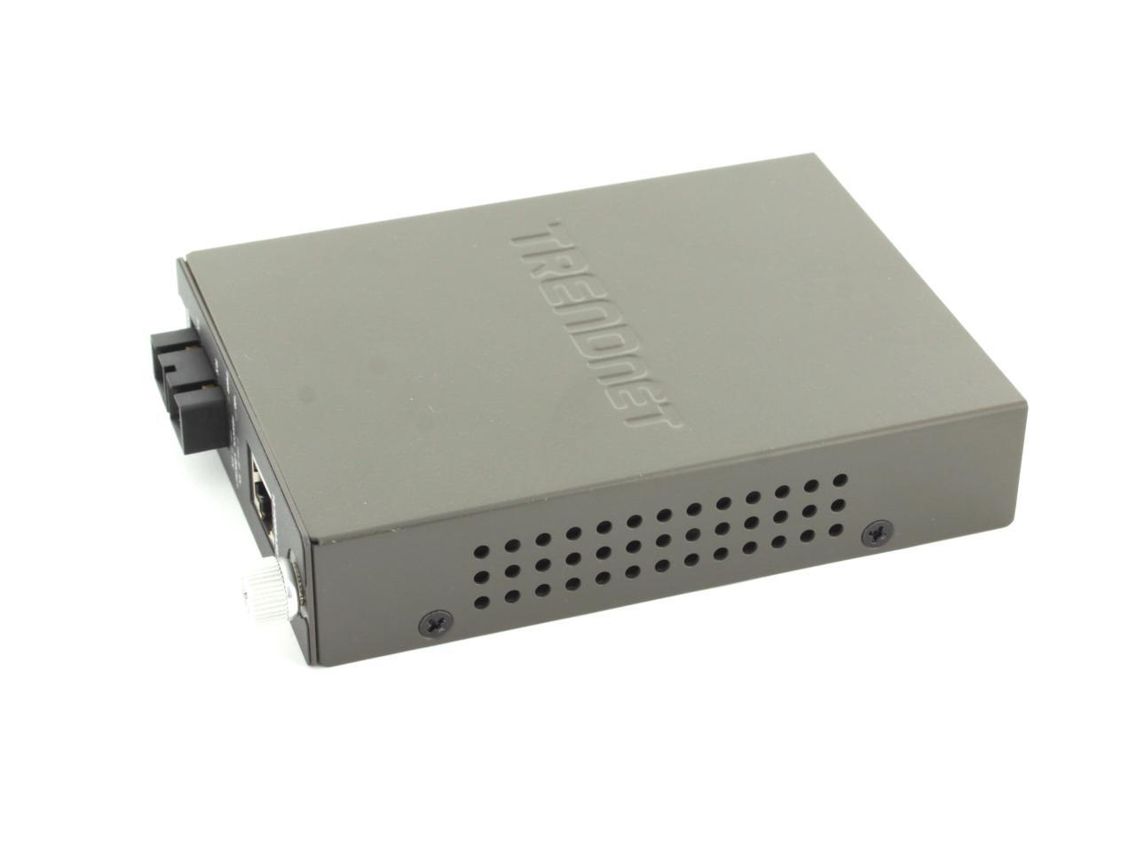 TRENDnet 100Base-TX to 100Base-FX Multi Mode SC Fiber Media Converter (2 Km, 1.2 Miles), Fiber ...