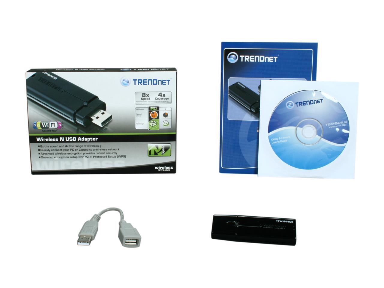 TRENDnet TEW-644UB USB 2.0 Wireless Adapter - Newegg.com