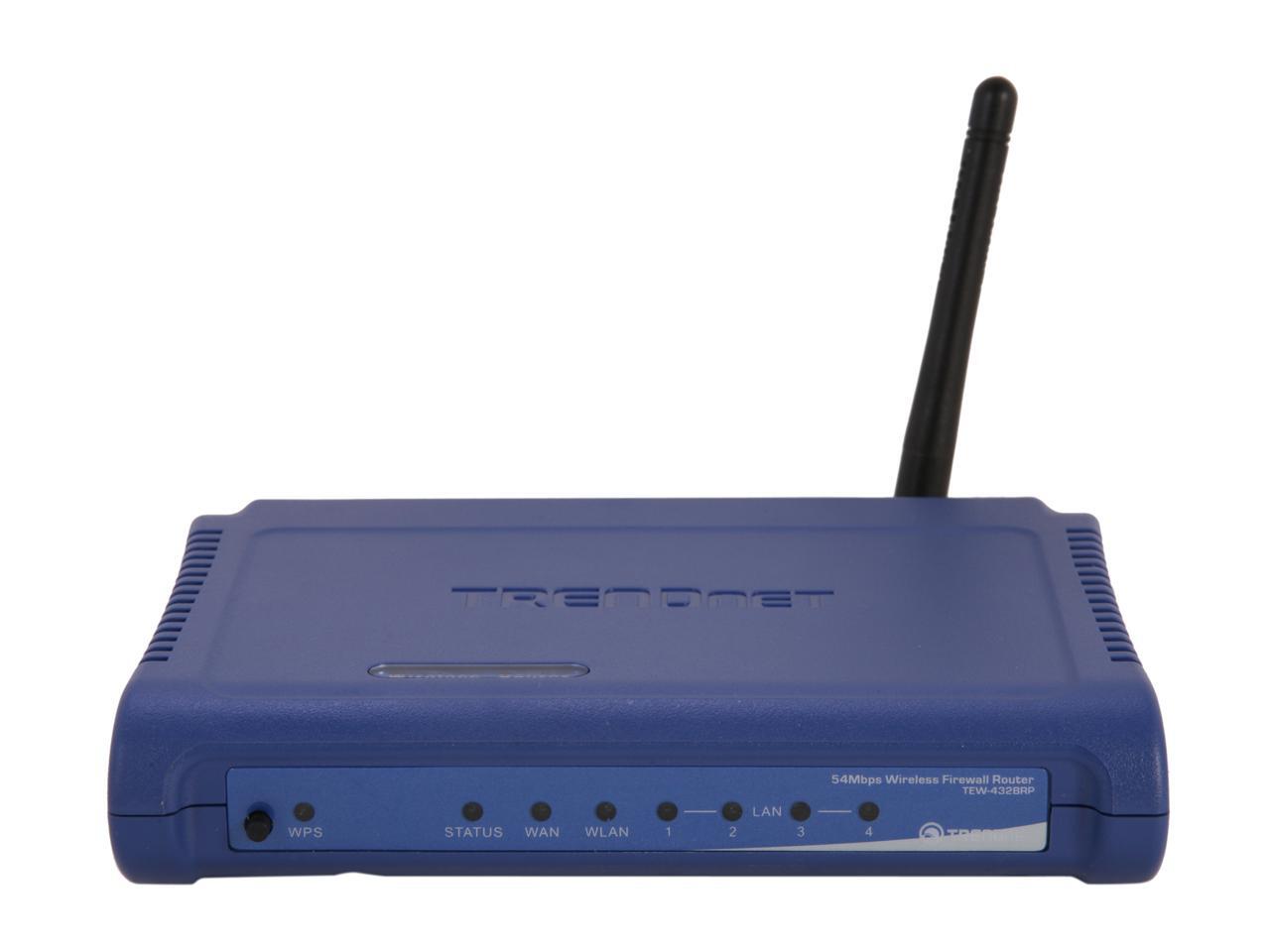 Refurbished: TRENDnet RB-TEW-432BRP Wireless G Broadband Router ...