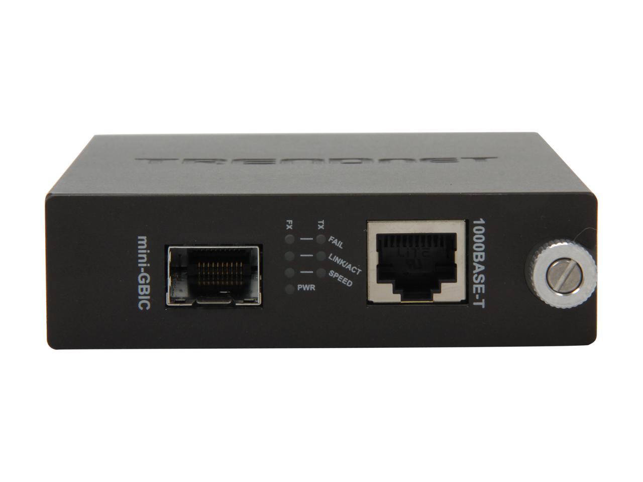 TRENDnet TFC-1000MGA 100/1000BASE-T to SFP Media Converter - Newegg.com