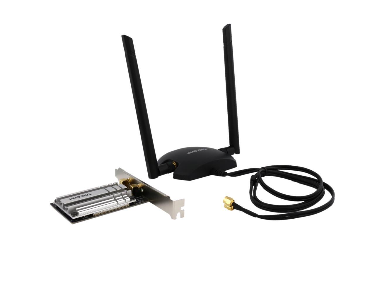 TRENDnet TEW-807ECH AC1200 High Power Wireless Dual Band PCIe Adapter ...