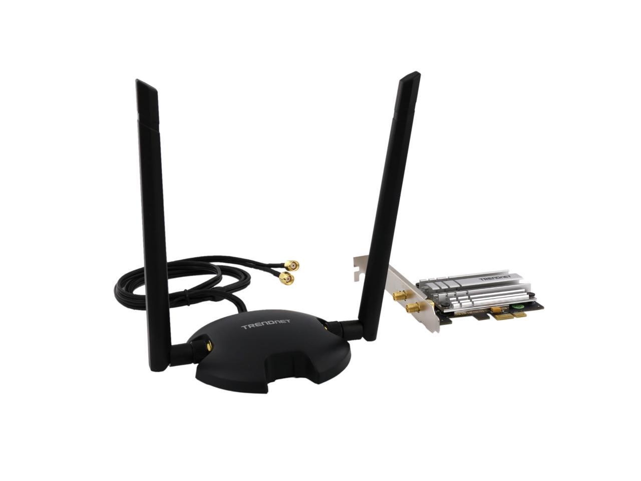 TRENDnet TEW-807ECH AC1200 High Power Wireless Dual Band PCIe Adapter ...