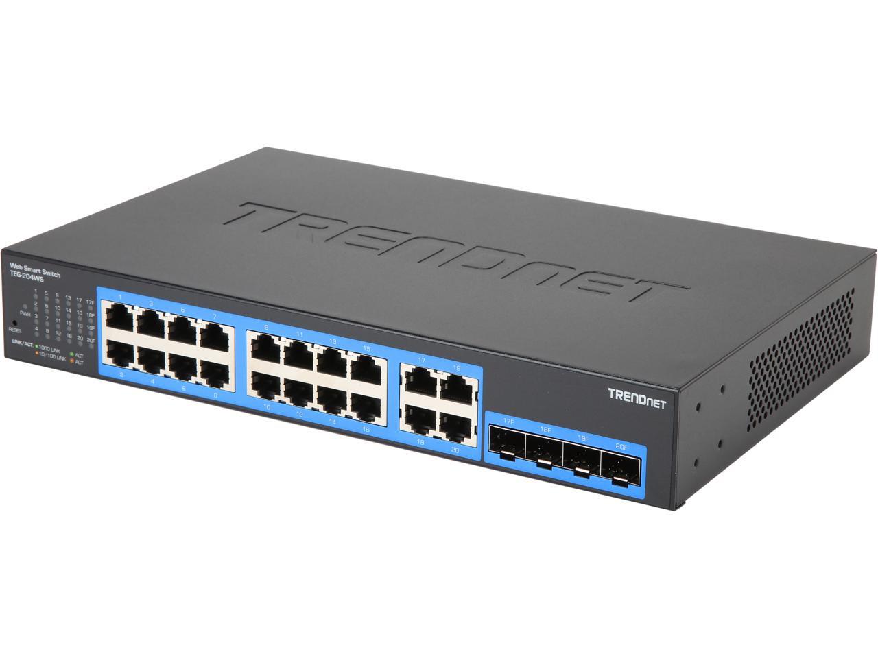 TRENDnet TEG-204WS 20-Port Gigabit Web Smart Switch - Newegg.ca