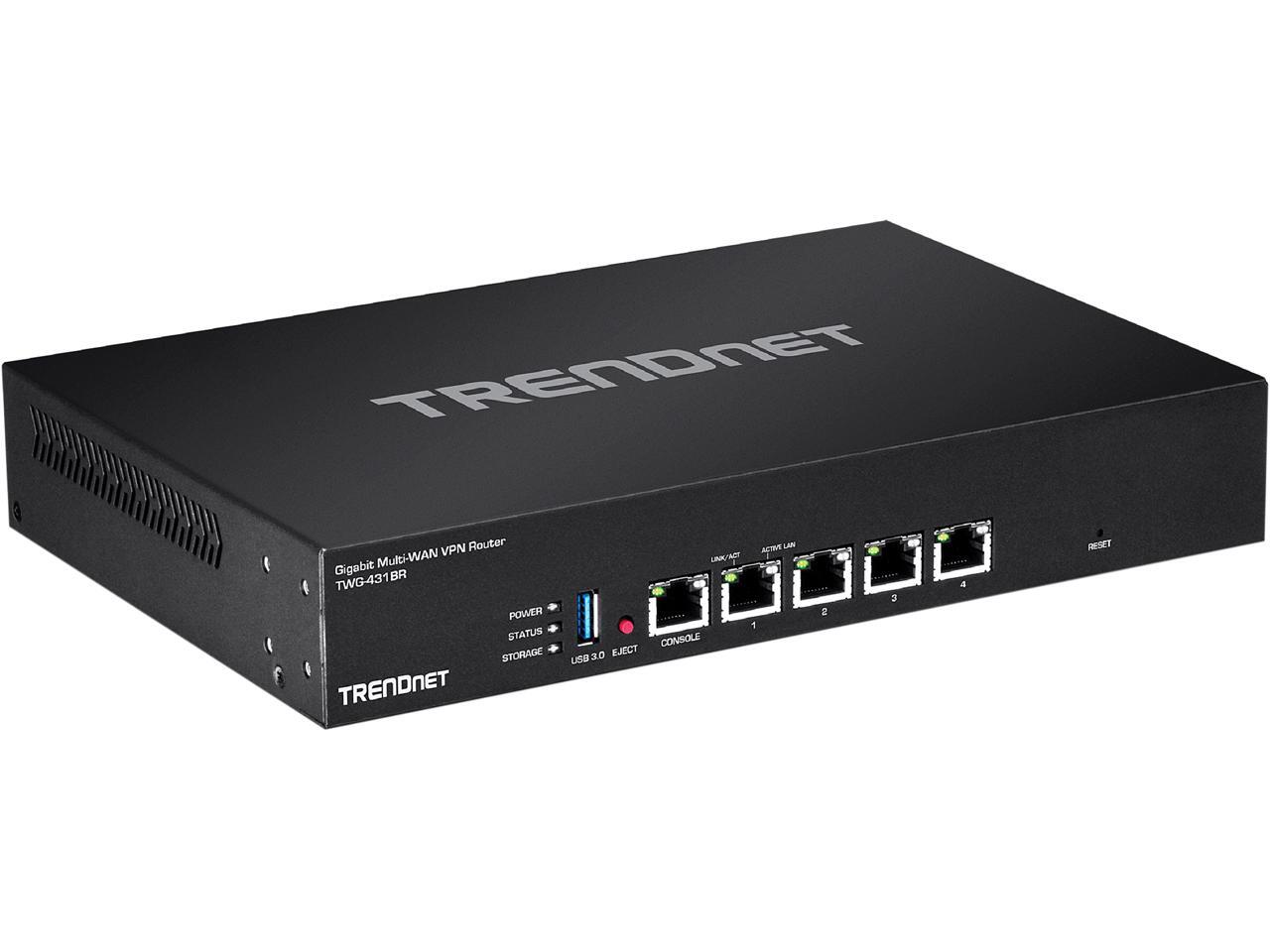 TRENDnet TWG-431BR 10/100/1000Mbps Gigabit Multi-Wan VPN Business ...