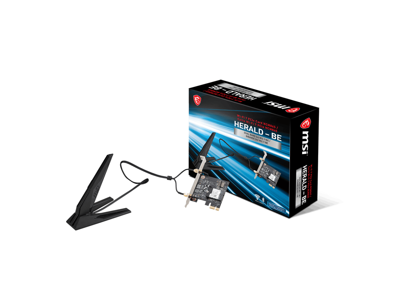 MSI HERALD-BE NCM865 WI-FI 7 PCI Express Wireless Adapter - Newegg.com