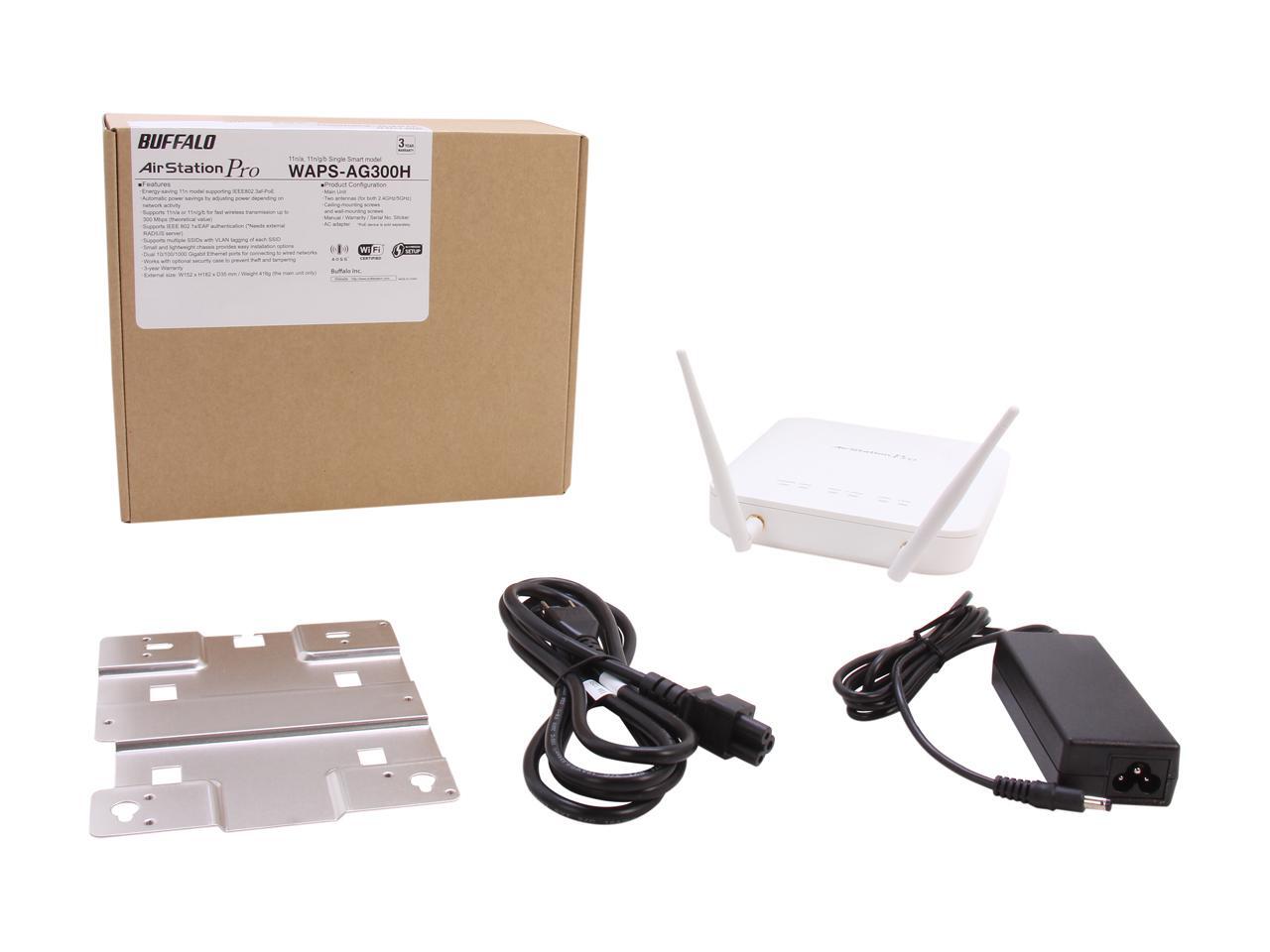 BUFFALO AirStation Pro WAPS-AG300H Gigabit Dual Band PoE Wireless AP ...