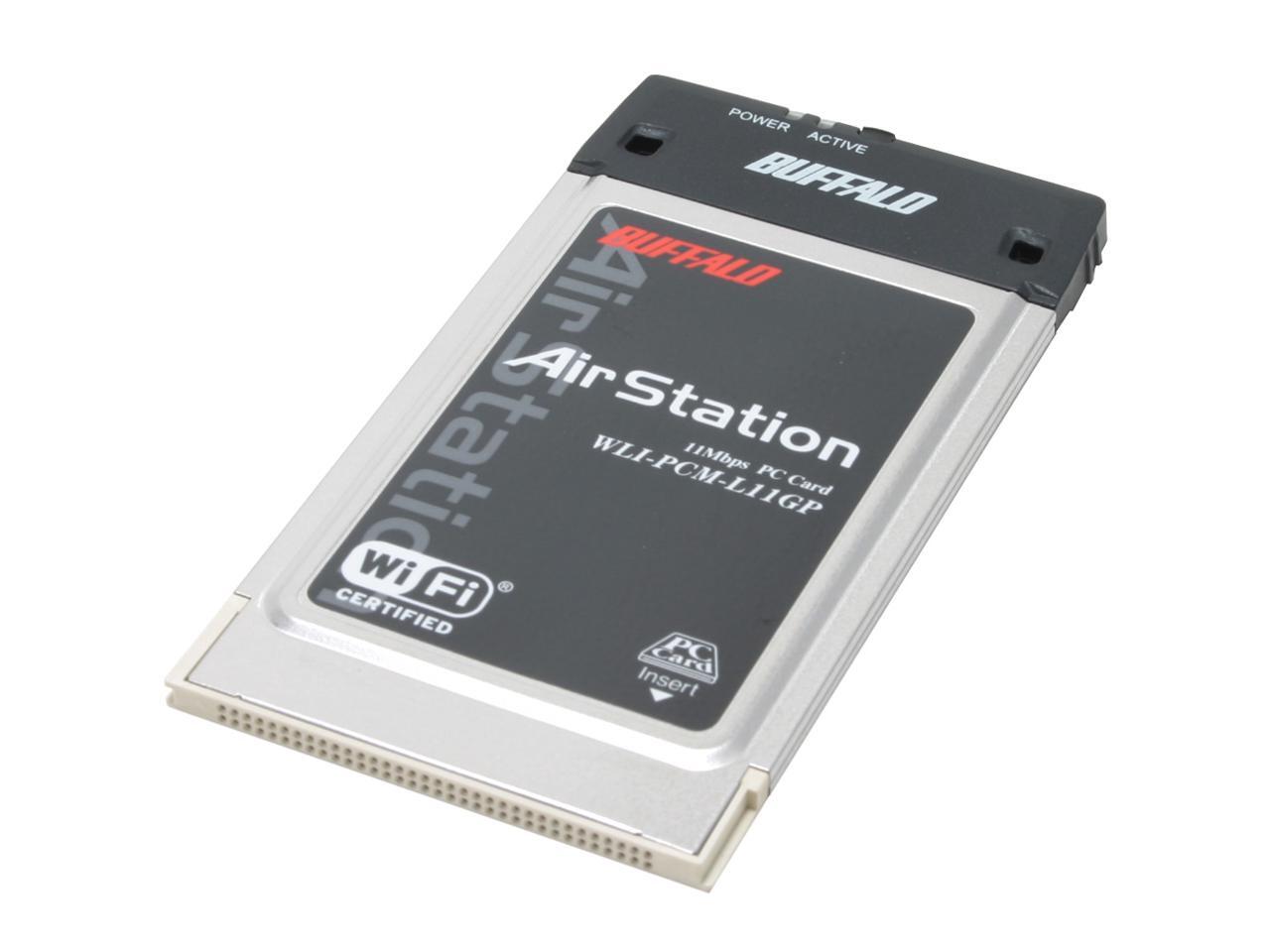 BUFFALO AirStation WLI-PCM-L11GP Flat Wireless Notebook PCMCIA Card ...