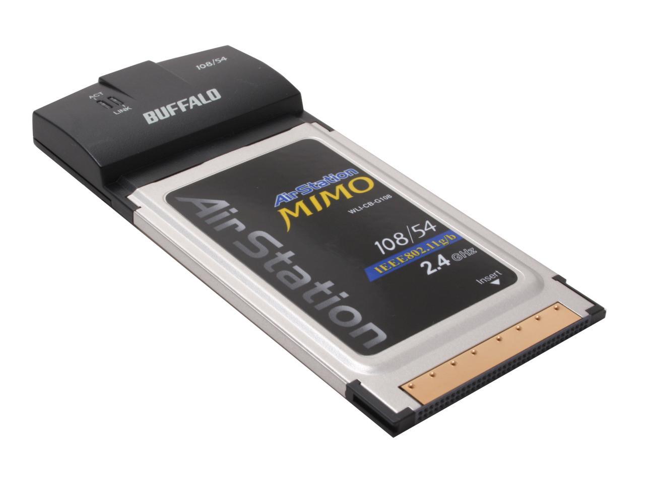 BUFFALO AirStation WLI-CB-G108 MIMO Wireless Notebook Adapter - Newegg.com