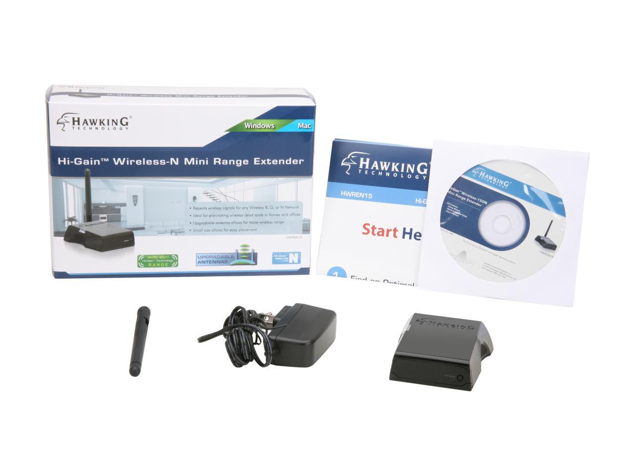 HAWKING HWREN15 Hi-Gain Wireless-N Mini Range Extender - Newegg.com