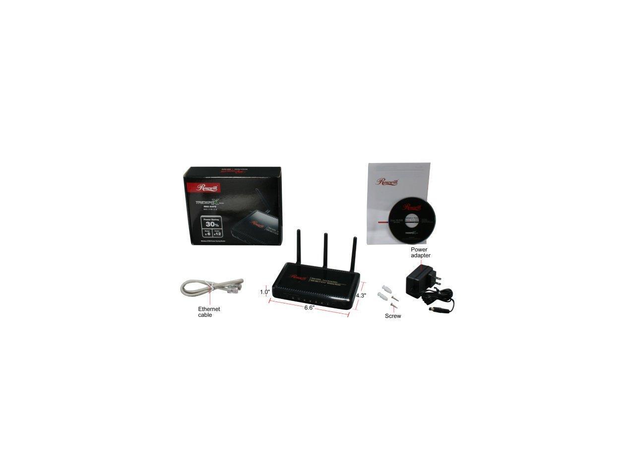 Rosewill RNX-N4PS IEEE 802.11b/g/n Wireless-N 2.0 Router (2T3R) Up to ...
