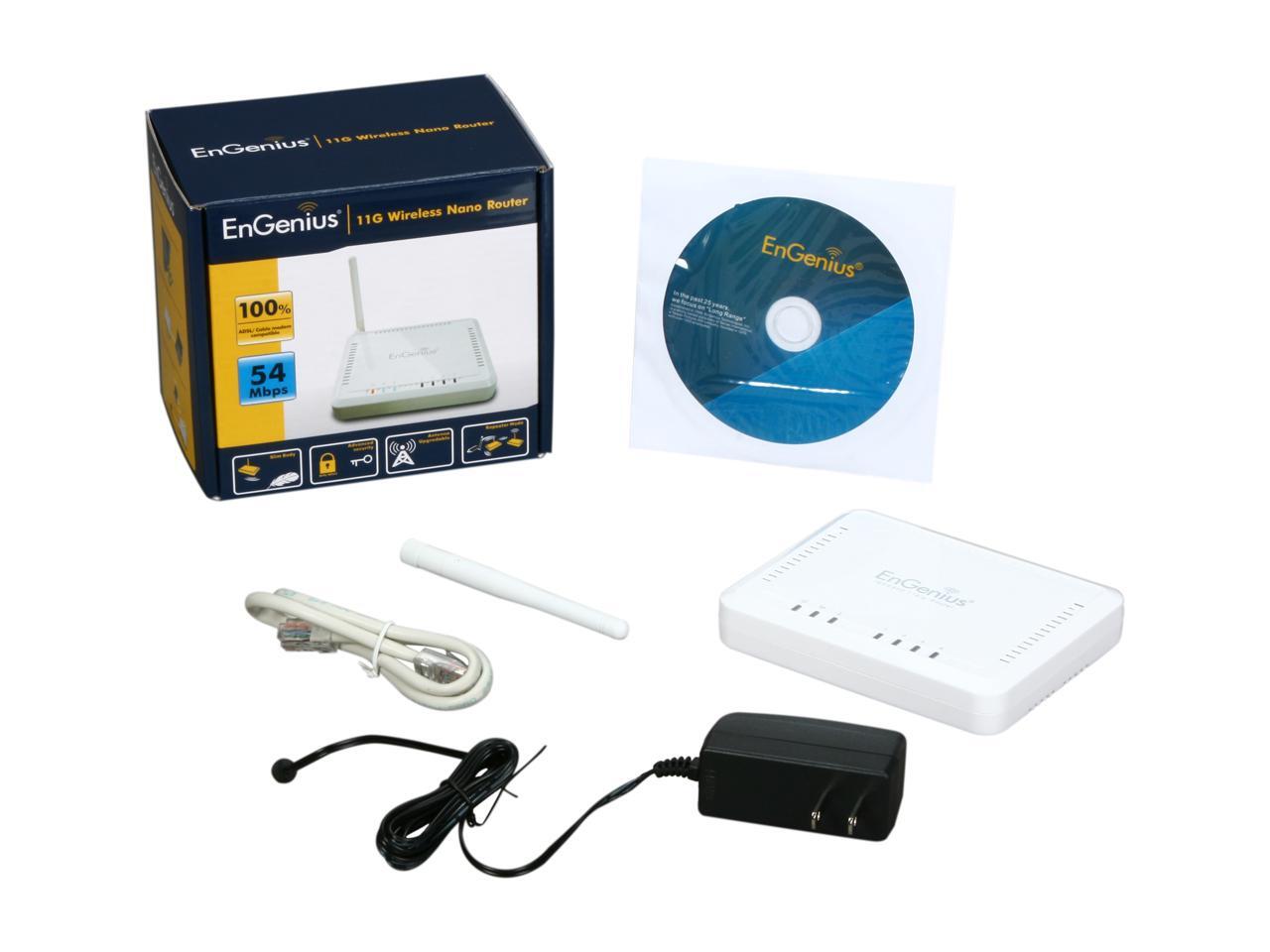 EnGenius ESR-1221 EXT High Power Wireless G Router IEEE 802.3/3u, IEEE ...