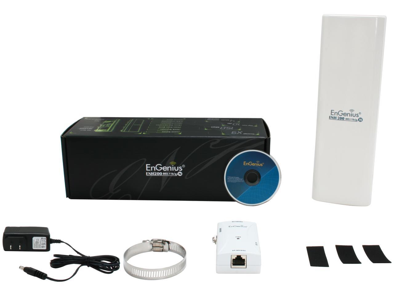 EnGenius ENH200 Wireless Client Bridge/Access Point Long Range 802.11 b ...