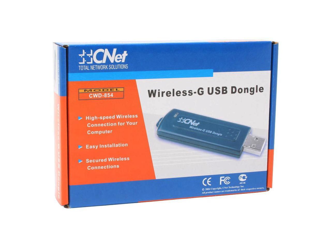 CNet CWD-854 USB 2.0 Wireless-G USB Dongle - Newegg.com