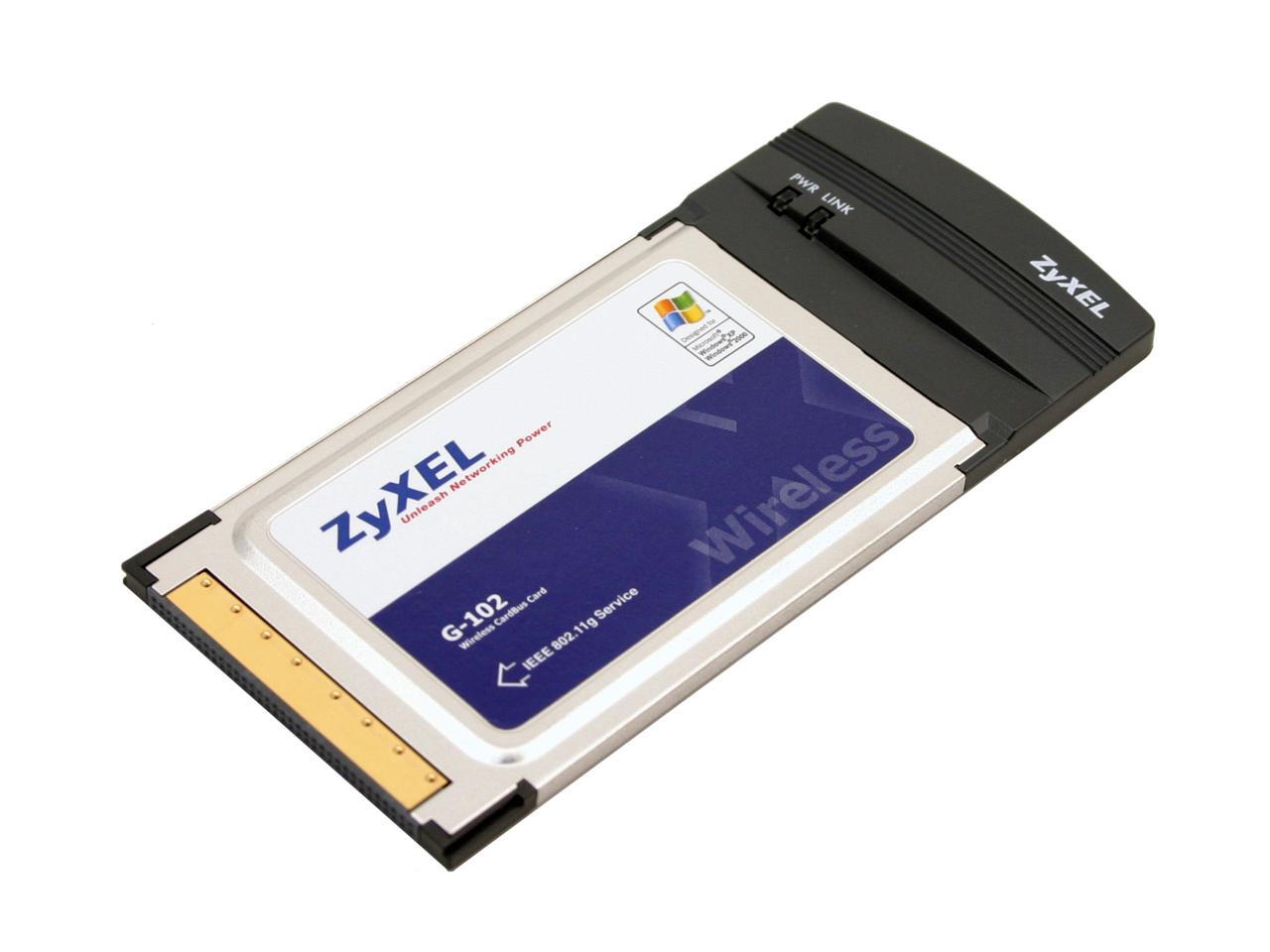 ZyXEL G-102 802.11g Wireless Cardbus Adapter for Notebooks - Newegg.com