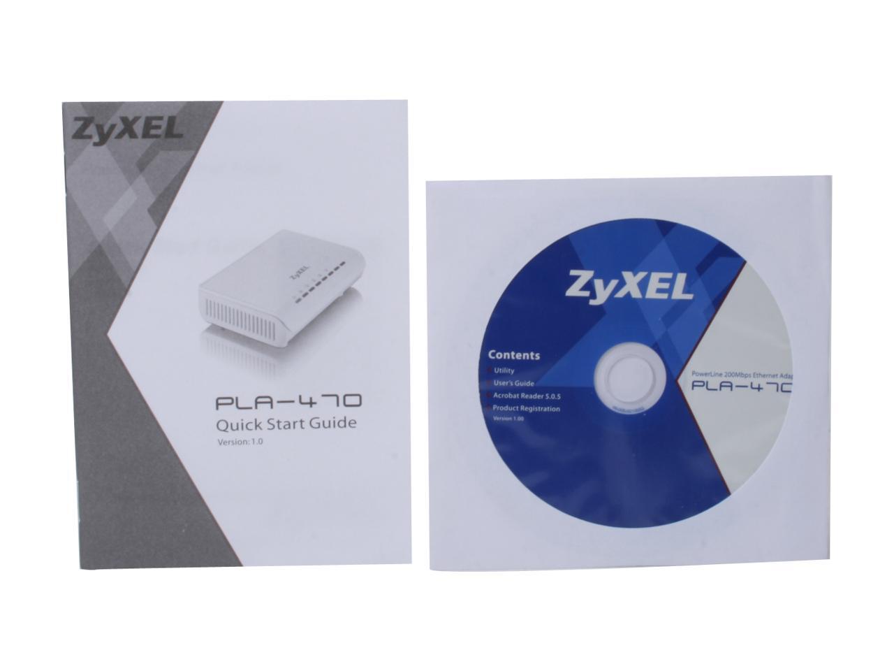 ZyXEL PLA470 HomePlug AV Powerline Switch - Newegg.com