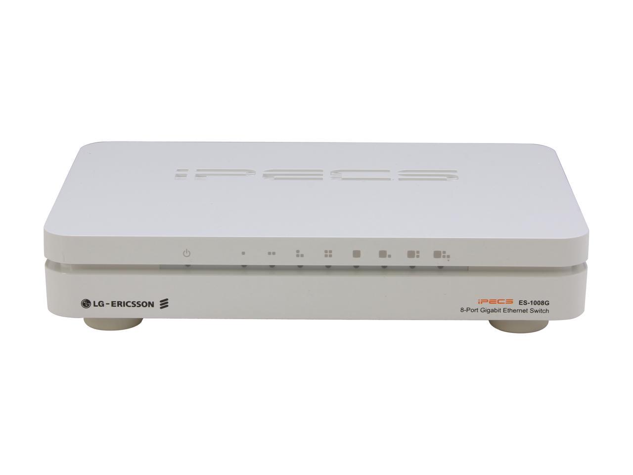 LG-Ericsson iPECS ES-1008G 8-Port Gigabit Ethernet Unmanaged Switch ...