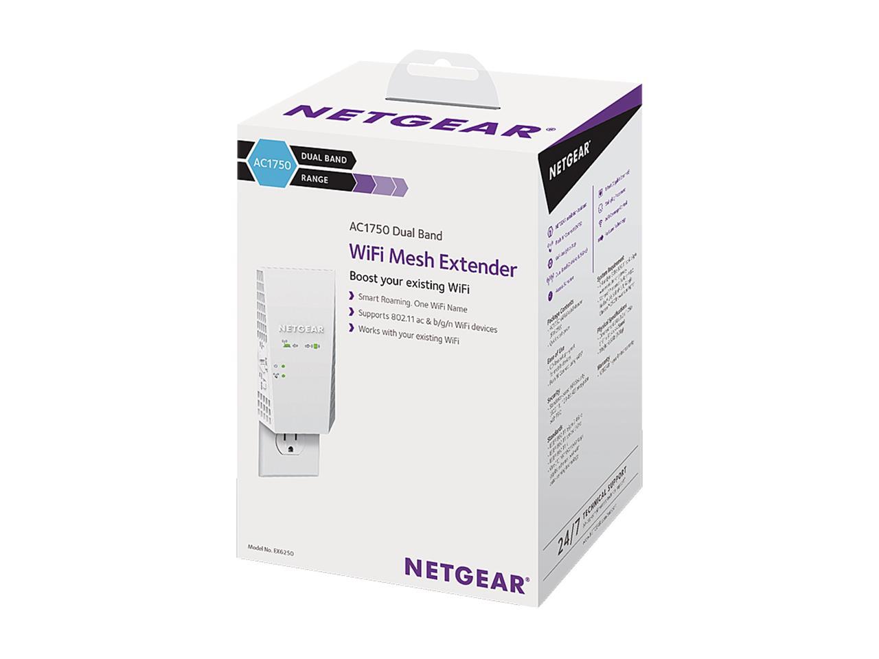 NETGEAR EX6250-100CNS AC1750 Wi-Fi Mesh Extender - Newegg.ca