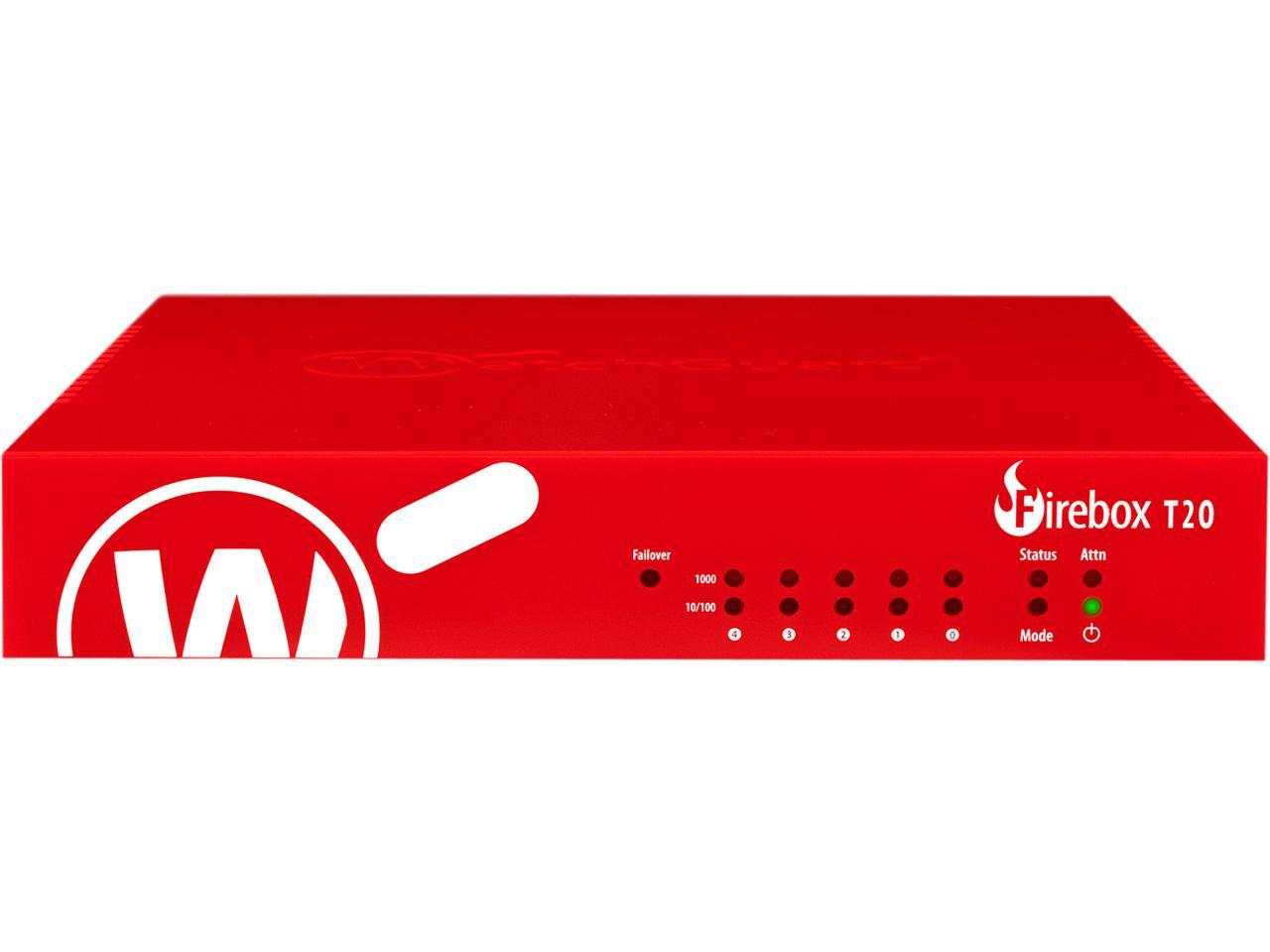 WatchGuard WGT20411-WW Wired Firebox T20 with 1-yr Basic Security Suite ...