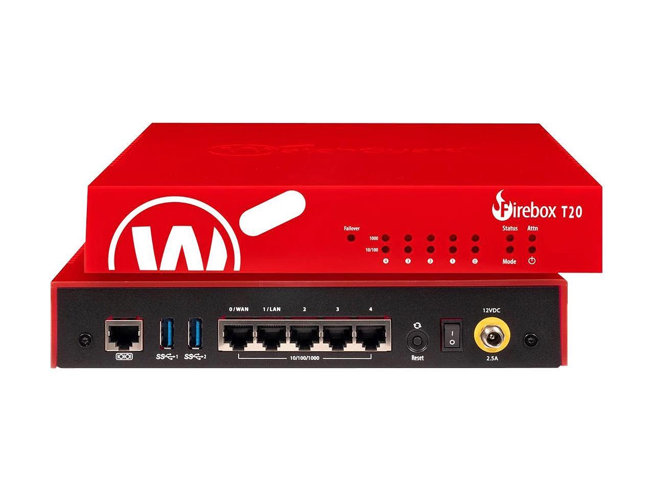 WatchGuard WGT20673-WW Wired Firebox T20 with 3-yr Total Security Suite ...