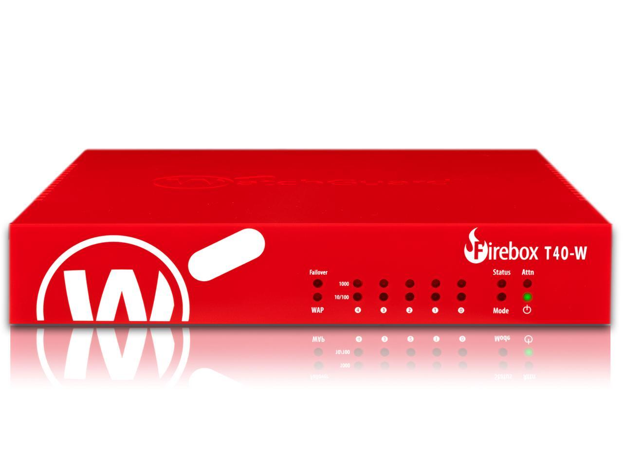 WatchGuard WGT41413-US Wired Firebox T40-W Security Appliance with 3-yr ...