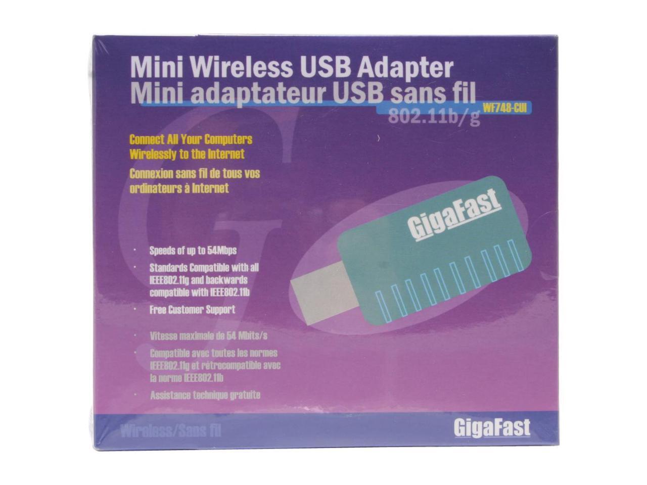 GIGAFAST WF748-CUI USB 2.0 Mini Wireless Adapter - Newegg.com