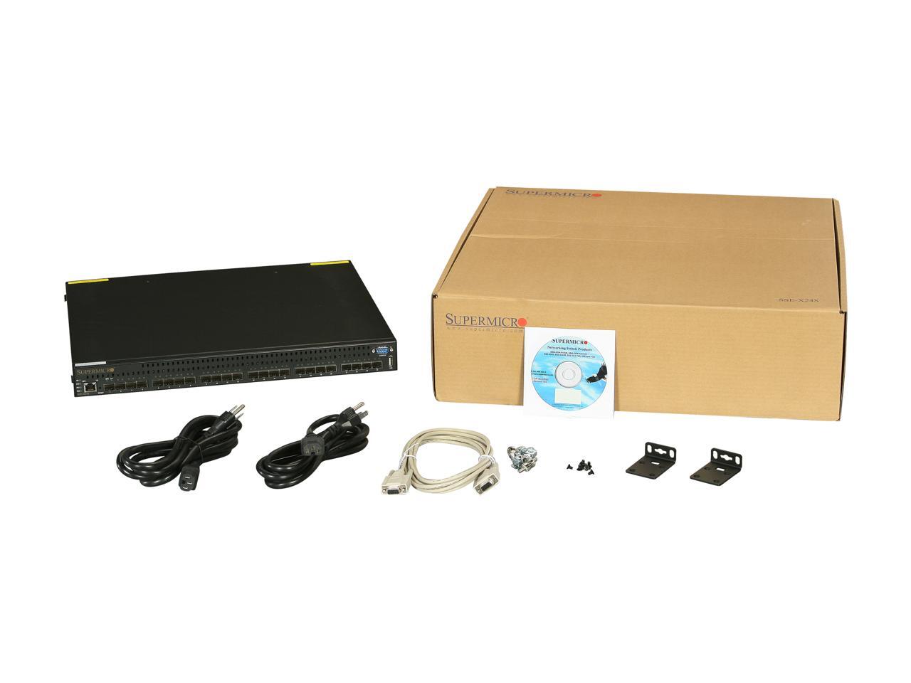 SuperMicro SSE-X24S 24-port 10G Ethernet Switch - Newegg.com