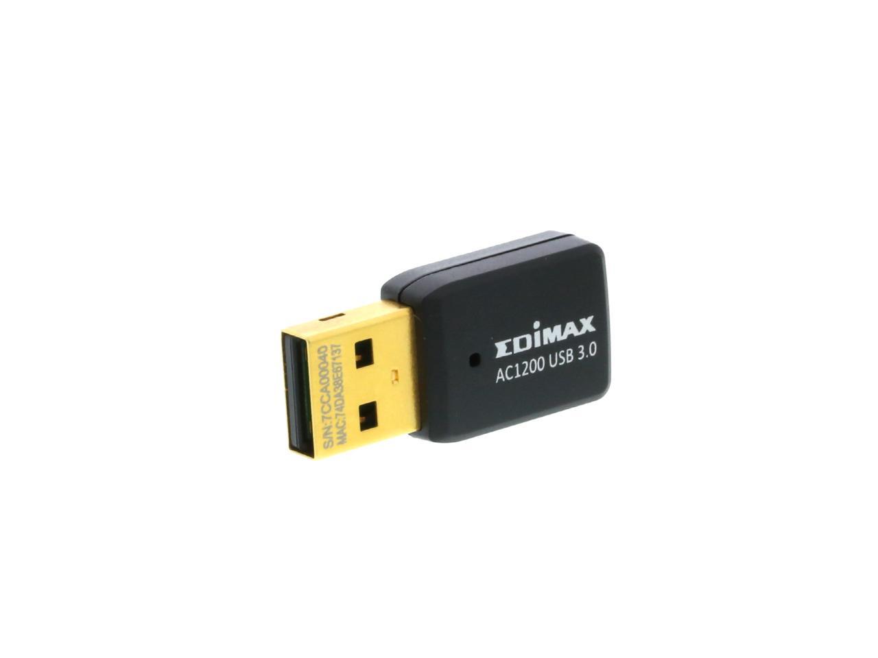 Edimax EW-7822UTC AC1200 Wi-Fi USB 3.0 Mini Size Adapter, Supports Web ...