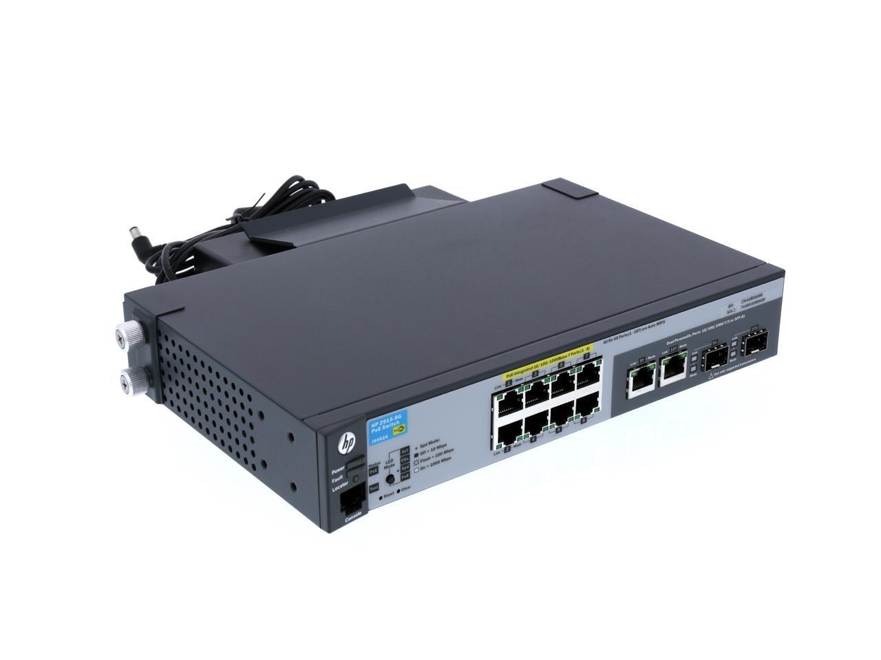 HP J9562A#ABA ProCurve 2915-8G-PoE Ethernet Switch - 10 Port - 2 Slot ...
