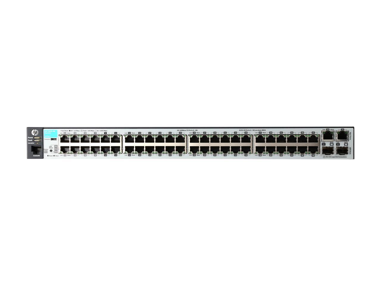 HPE Aruba 2530-48 Fixed 48 Port L2 Managed Fast Ethernet Switch (J9781A ...