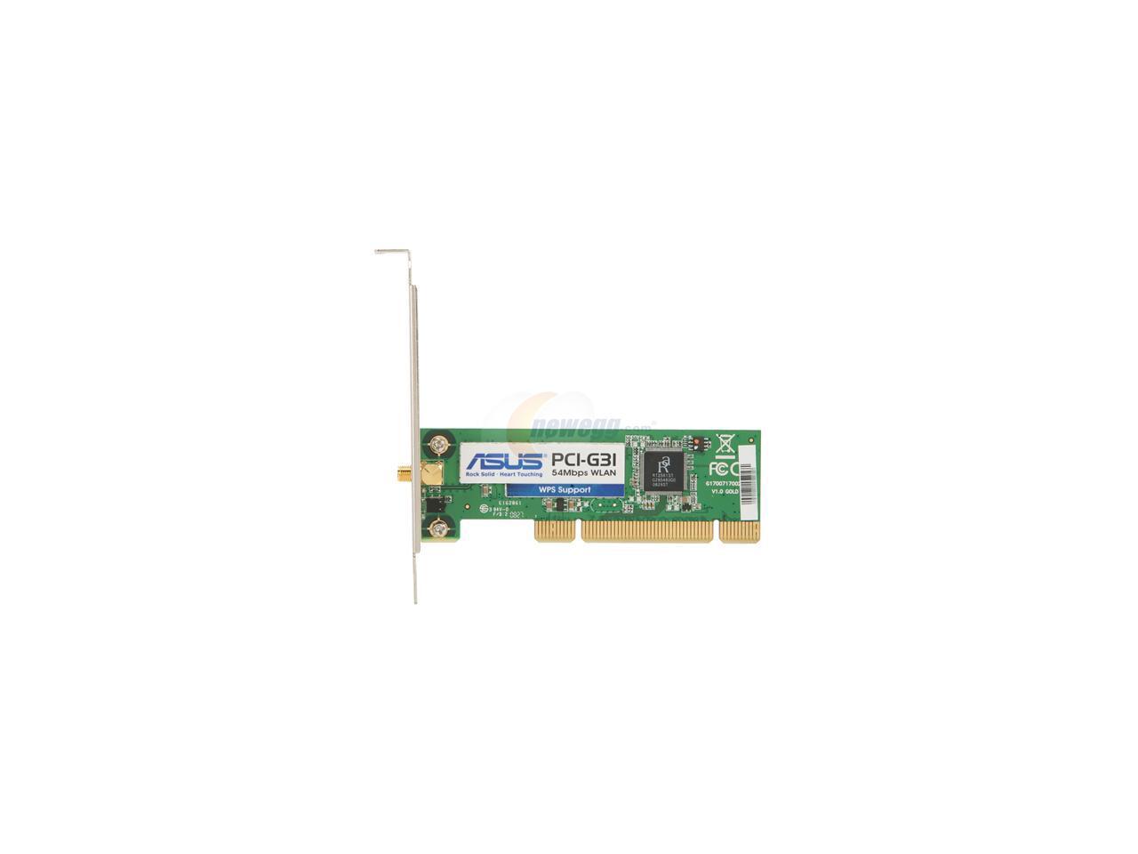 ASUS PCI-G31 32bit PCI2.2 Wireless Adapter - Newegg.com