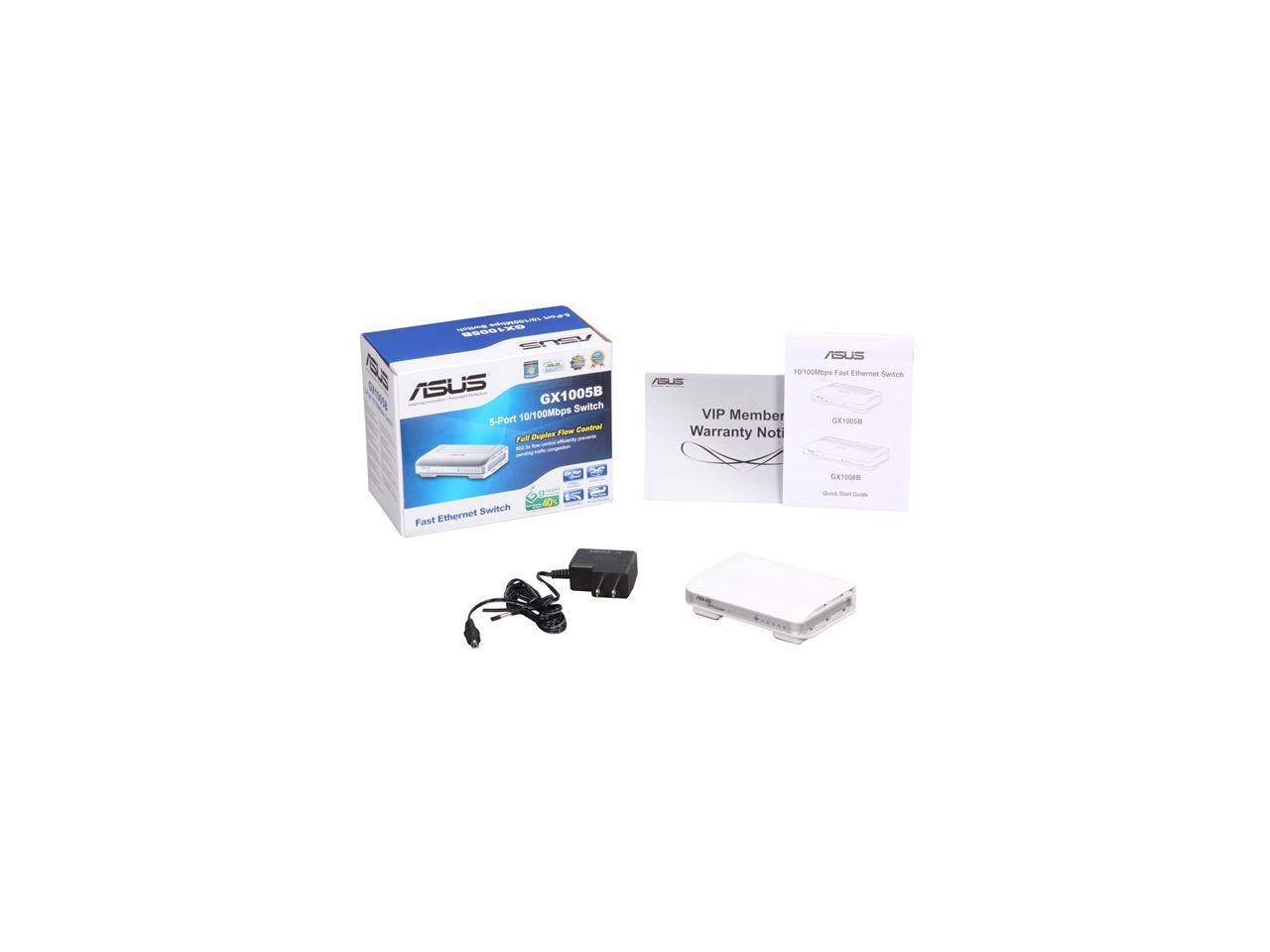 ASUS GX1005B Desktop Unmanaged Switch for Home/SOHO - Newegg.com