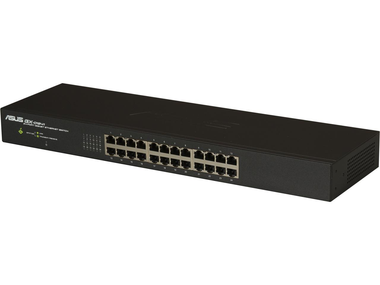 ASUS GX Series GX-D1241 V3 24-Port Gigabit Switch with Loop Detection ...