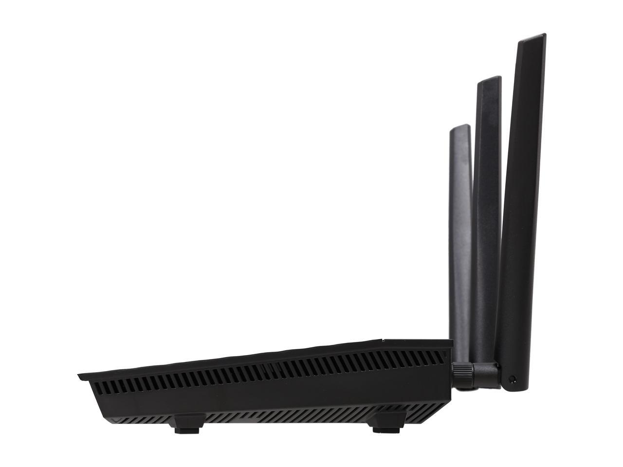 ASUS RT-AC66R 802.11ac Dual-Band Wireless-AC1750 Gigabit Router ...