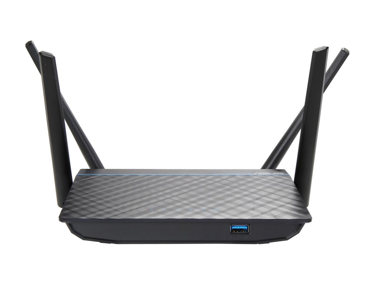 Refurbished: ASUS RT-ACRH13 Dual-Band 2x2 AC1300 Wi-Fi 4-port Gigabit ...
