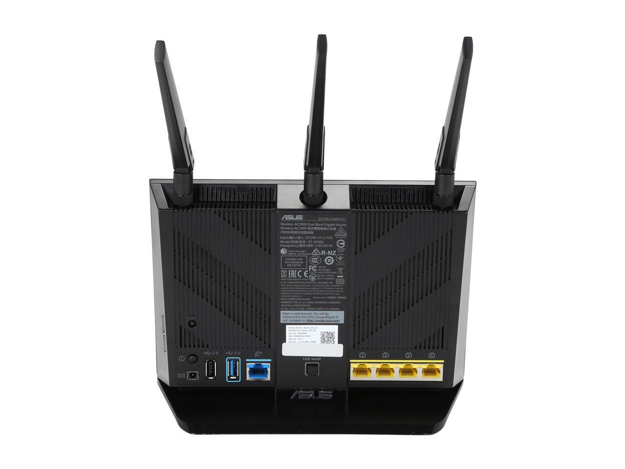Refurbished: ASUS RT-AC86U AC2900 Dual Band Gigabit Wi-Fi Gaming Router ...