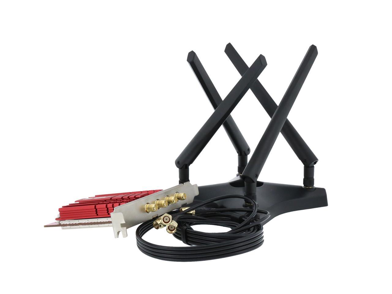 Refurbished: ASUS PCE-AC88 AC3100 Dual Band PCIe Wi-Fi Adapter with ...