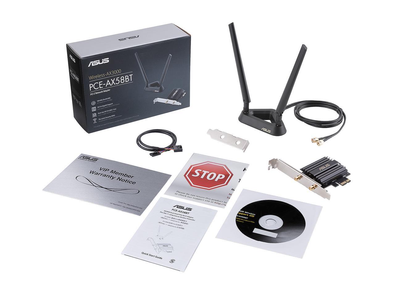 ASUS AX3000 WiFi 6 Dual Band PCIe Wireless Adapter - Newegg.com