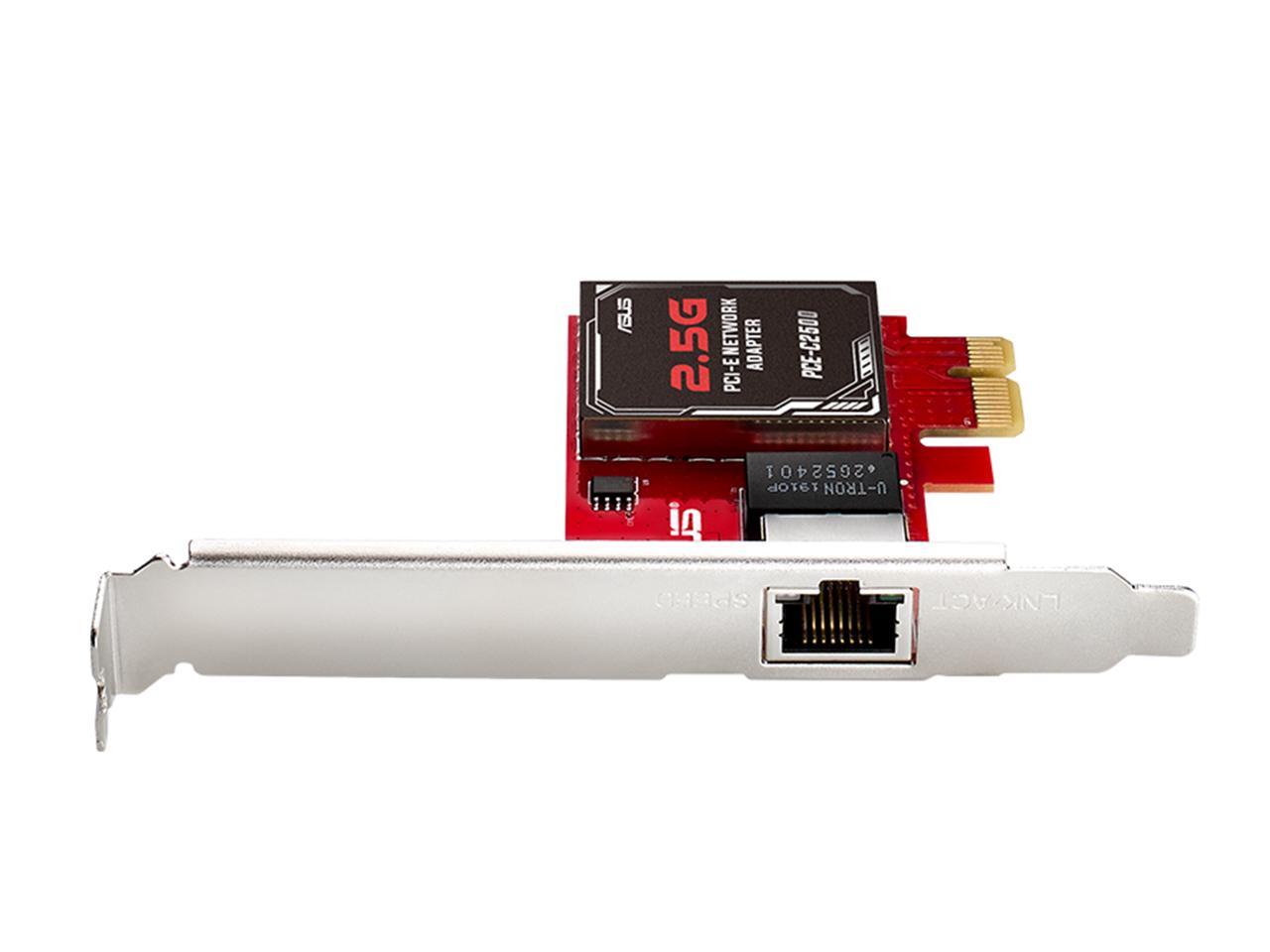 ASUS PCE-C2500 2.5G Base-T PCIe Network Adapter with backward ...