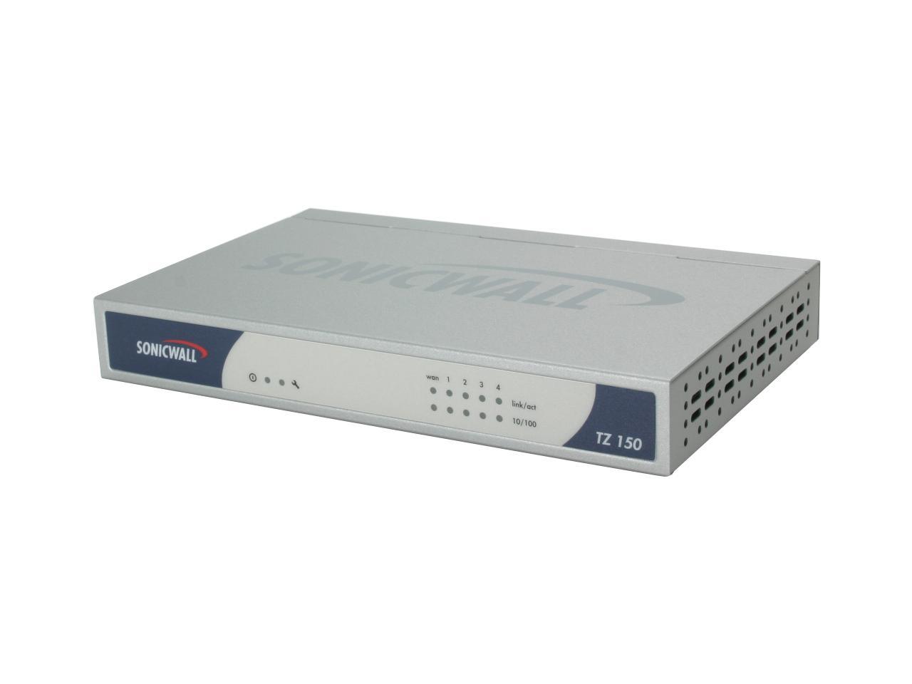 SonicWALL 01-SSC-5810 TZ 150 Wired 4-port VPN Firewall – SMB - Newegg.com