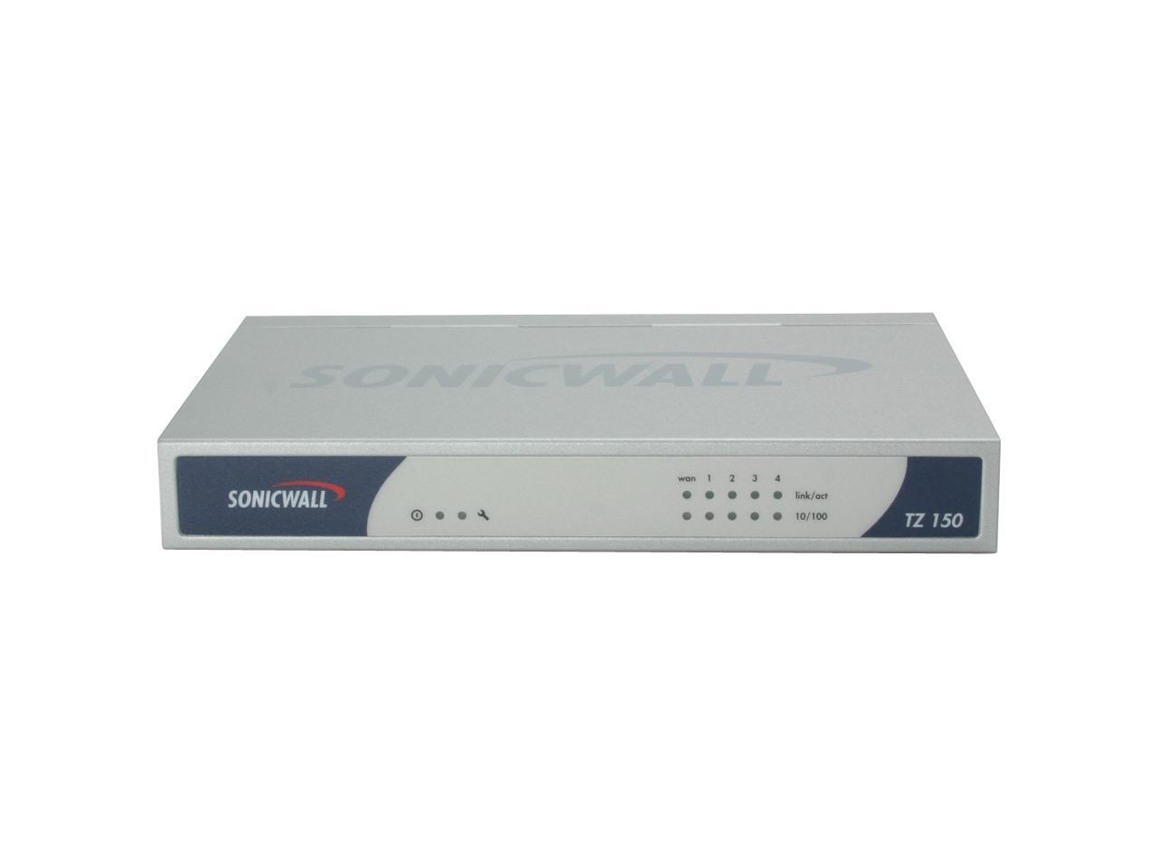 SonicWALL 01-SSC-5810 TZ 150 Wired 4-port VPN Firewall – SMB - Newegg.com