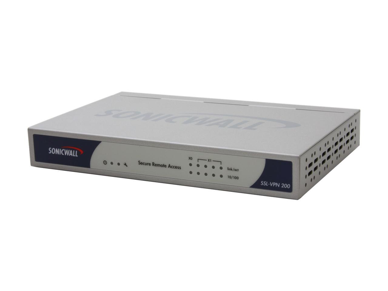 SONICWALL 01-SSC-5946 SSL-VPN 200 Gateway - Newegg.com