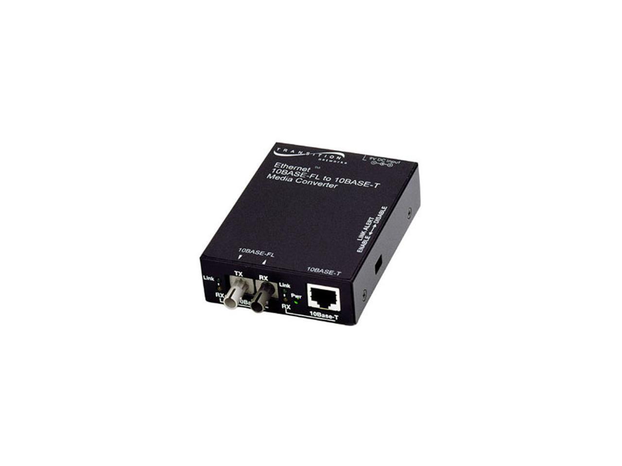 TRANSITION E-TBT-FRL-05-NA 10BASE-T to 10BASE-FL Ethernet Media ...
