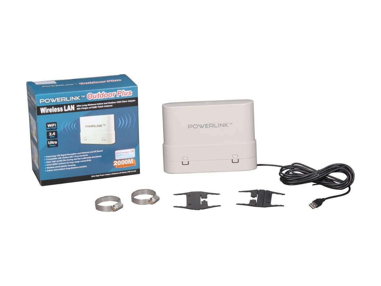 Premiertek PL-2712N USB 2.0 PowerLink Outdoor Plus Wi-Fi Adapter ...