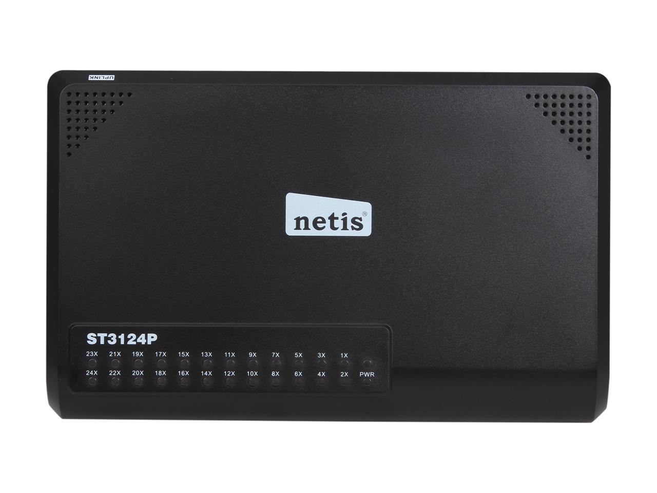 NETIS ST3124P 24 Port Fast Ethernet Switch - Newegg.com