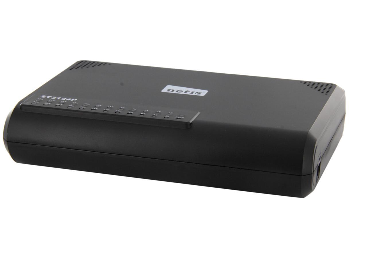 NETIS ST3124P 24 Port Fast Ethernet Switch - Newegg.com