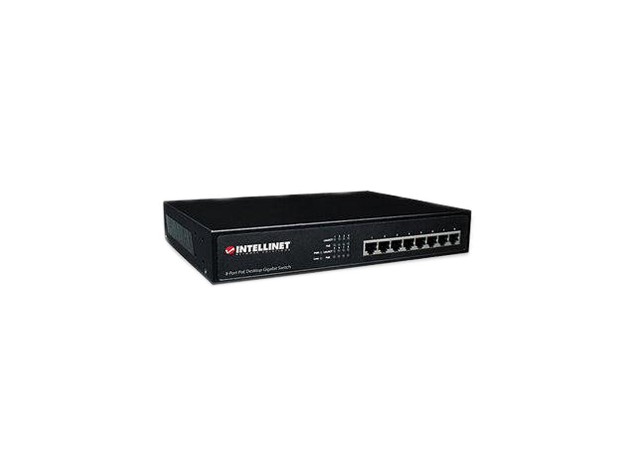 Intellinet 560641 8-Port PoE+ Desktop Gigabit Switch - Newegg.com